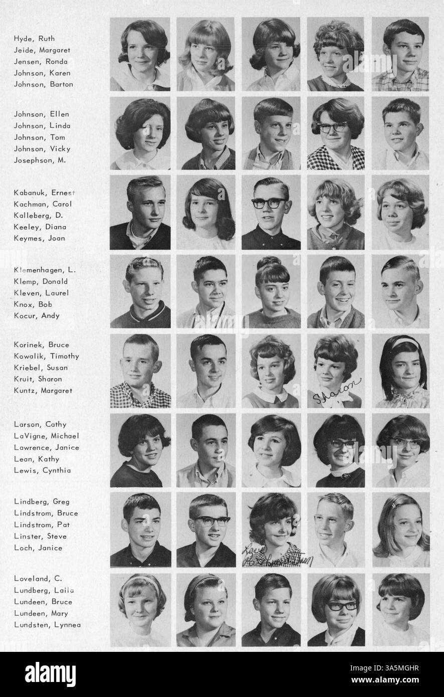The 1964 yearbook from Sanford Jr. High School captures students ...