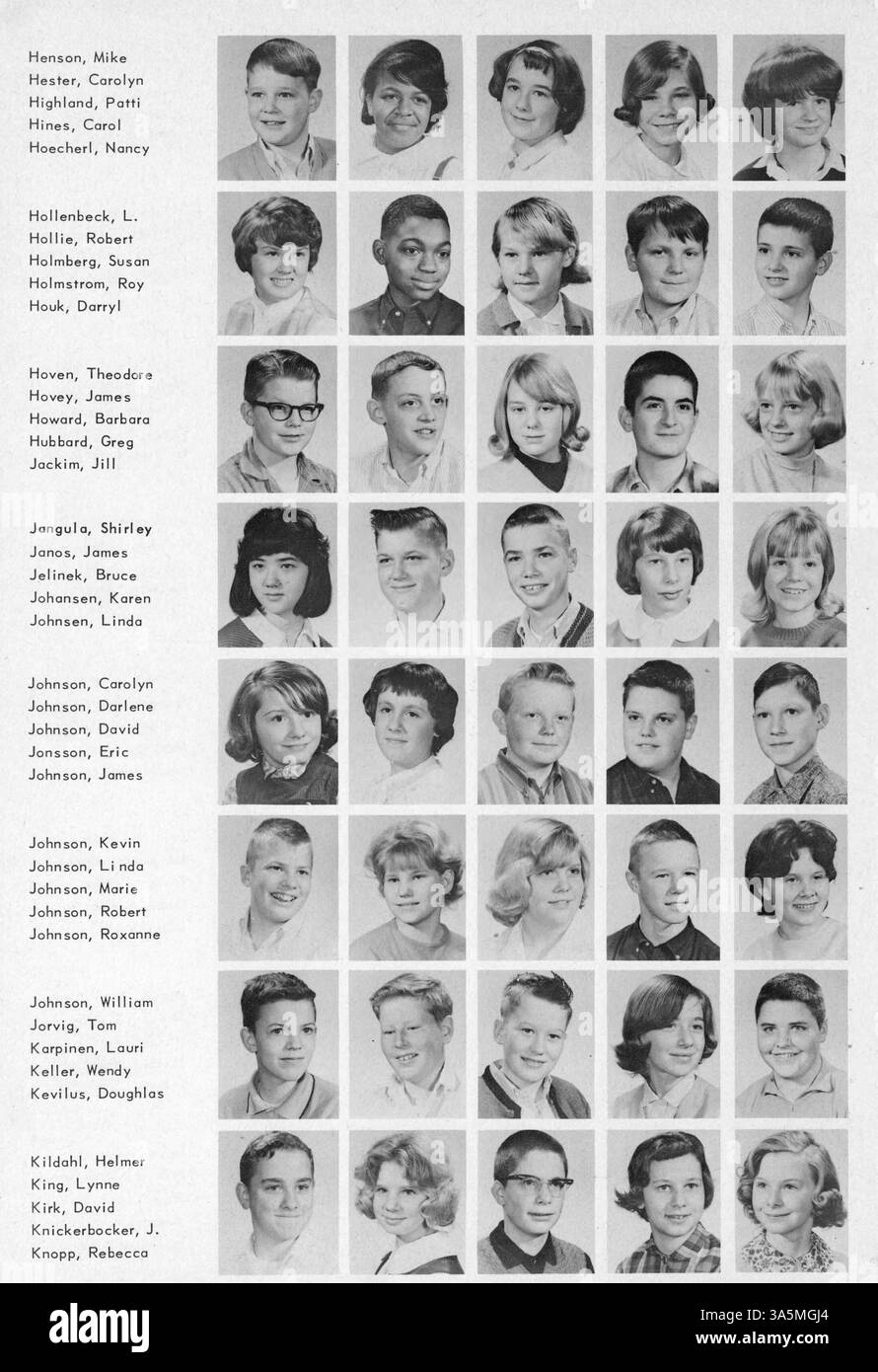The 1964 yearbook from Sanford Jr. High School documents the students ...