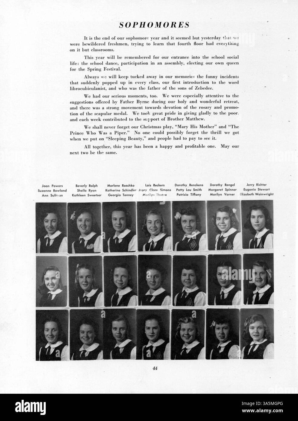 This 1948 yearbook highlights the students, teachers, athletic teams ...