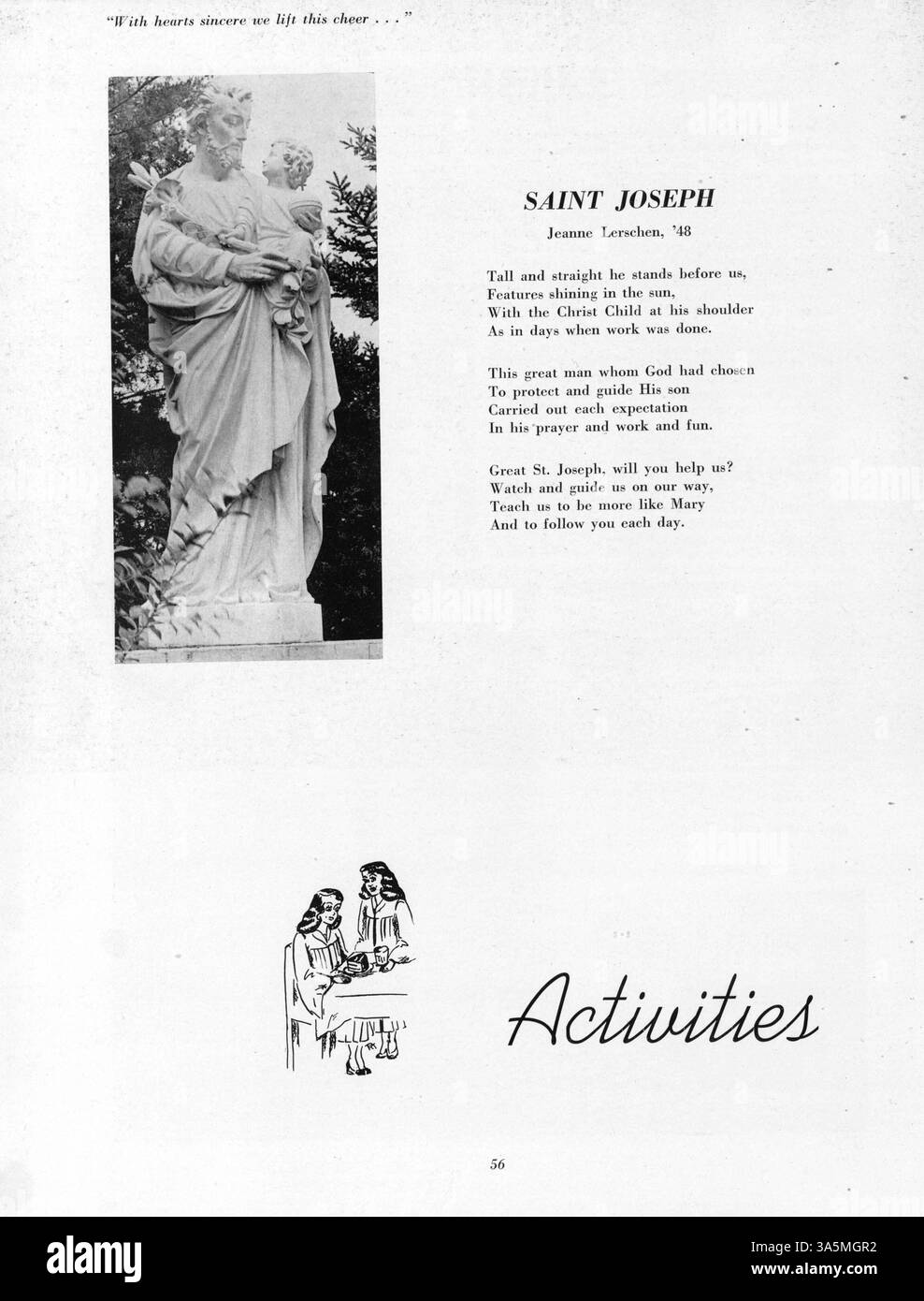 This 1948 yearbook documents the key highlights of the Academy of Holy Angels, including student ...