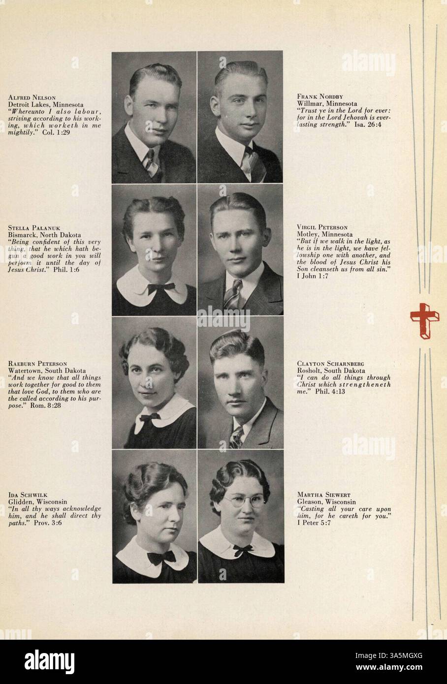 This yearbook from North Central Bible Institute captures the key ...