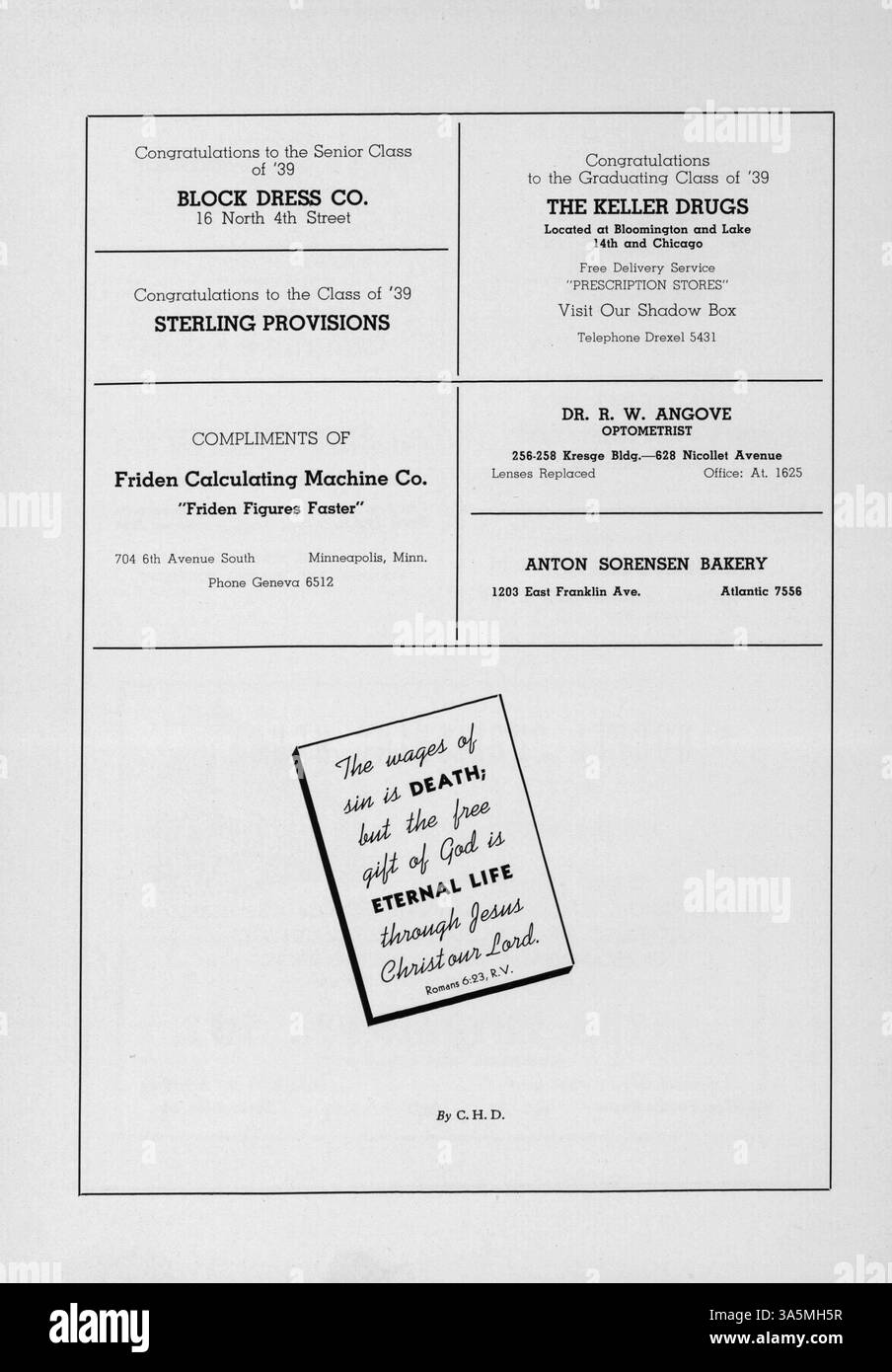 The 1939 yearbook from North Central Bible Institute highlights the ...