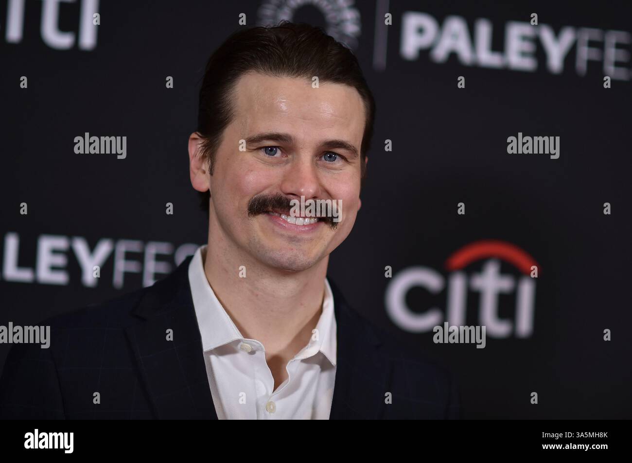 Jason Ritter arrives at a screening of "Matlock" during PaleyFest on ...