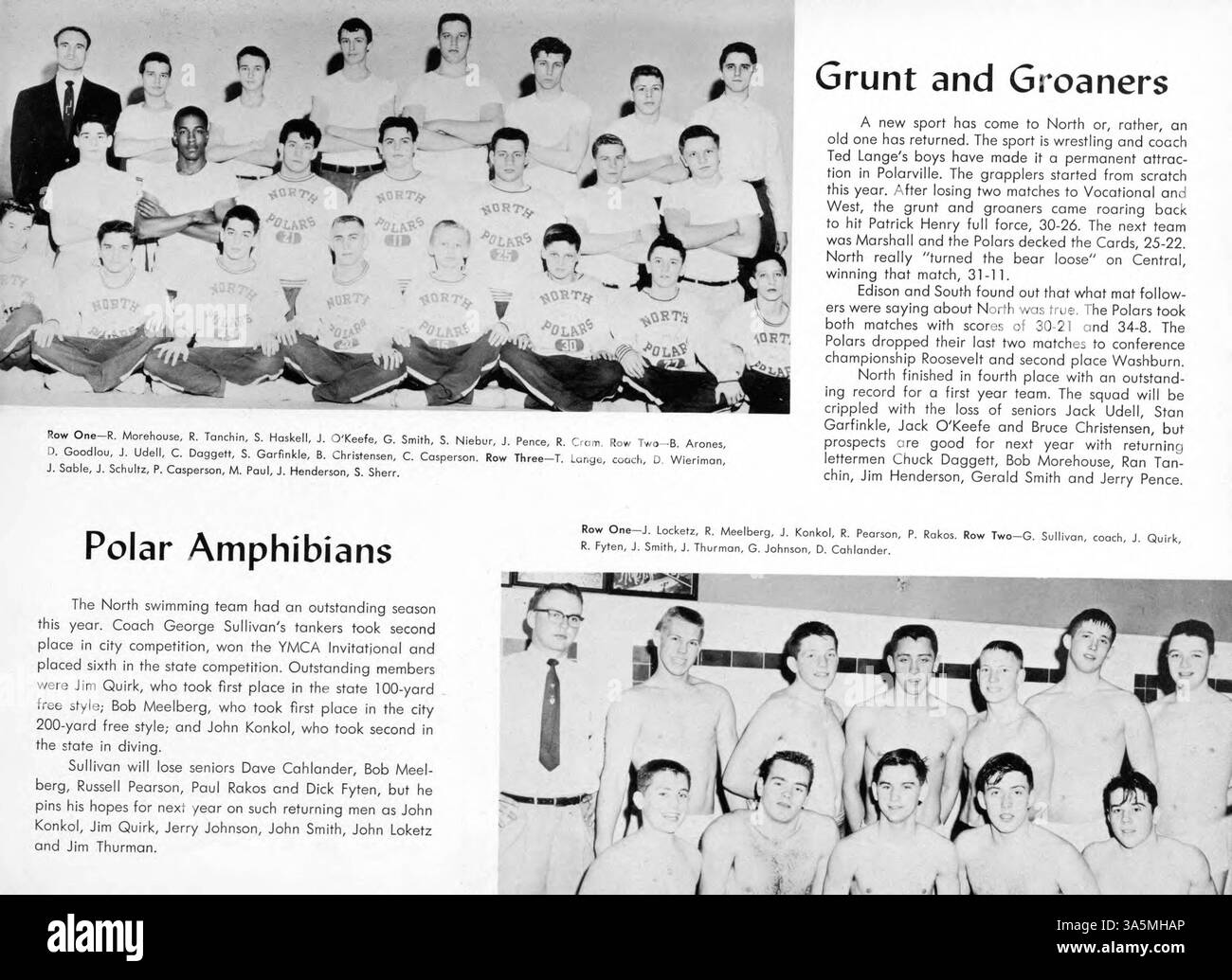 The 1955 Polaris yearbook from North High School features students ...