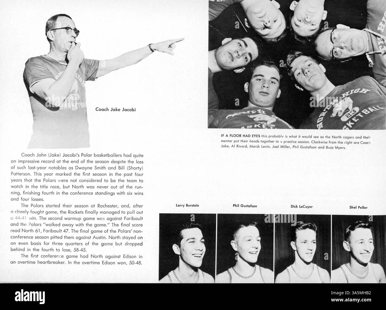 The polaris yearbook of 1955 records the student body hi-res stock ...