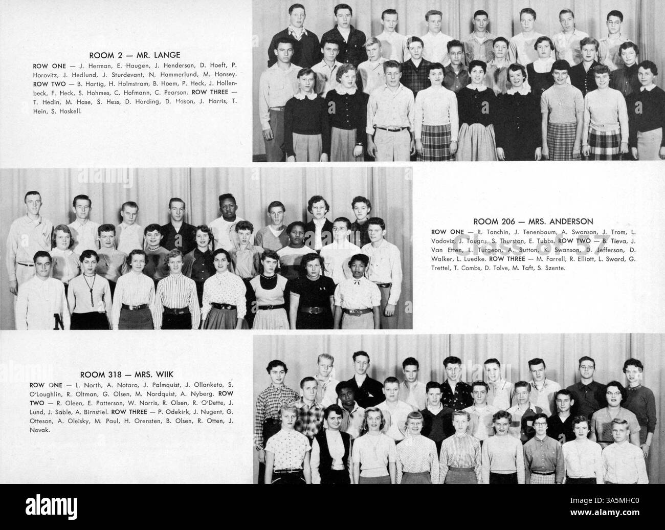 The 1955 Polaris yearbook from North High School features students ...
