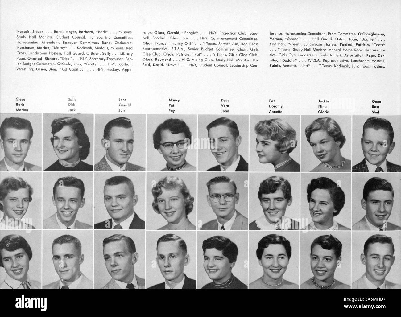 The Polaris Yearbook from 1955 highlights the academic and social life ...