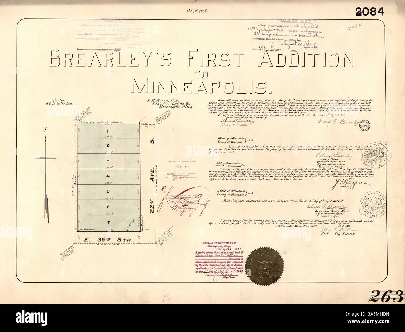 Brearley's First Addition to Minneapolis is a historical development ...