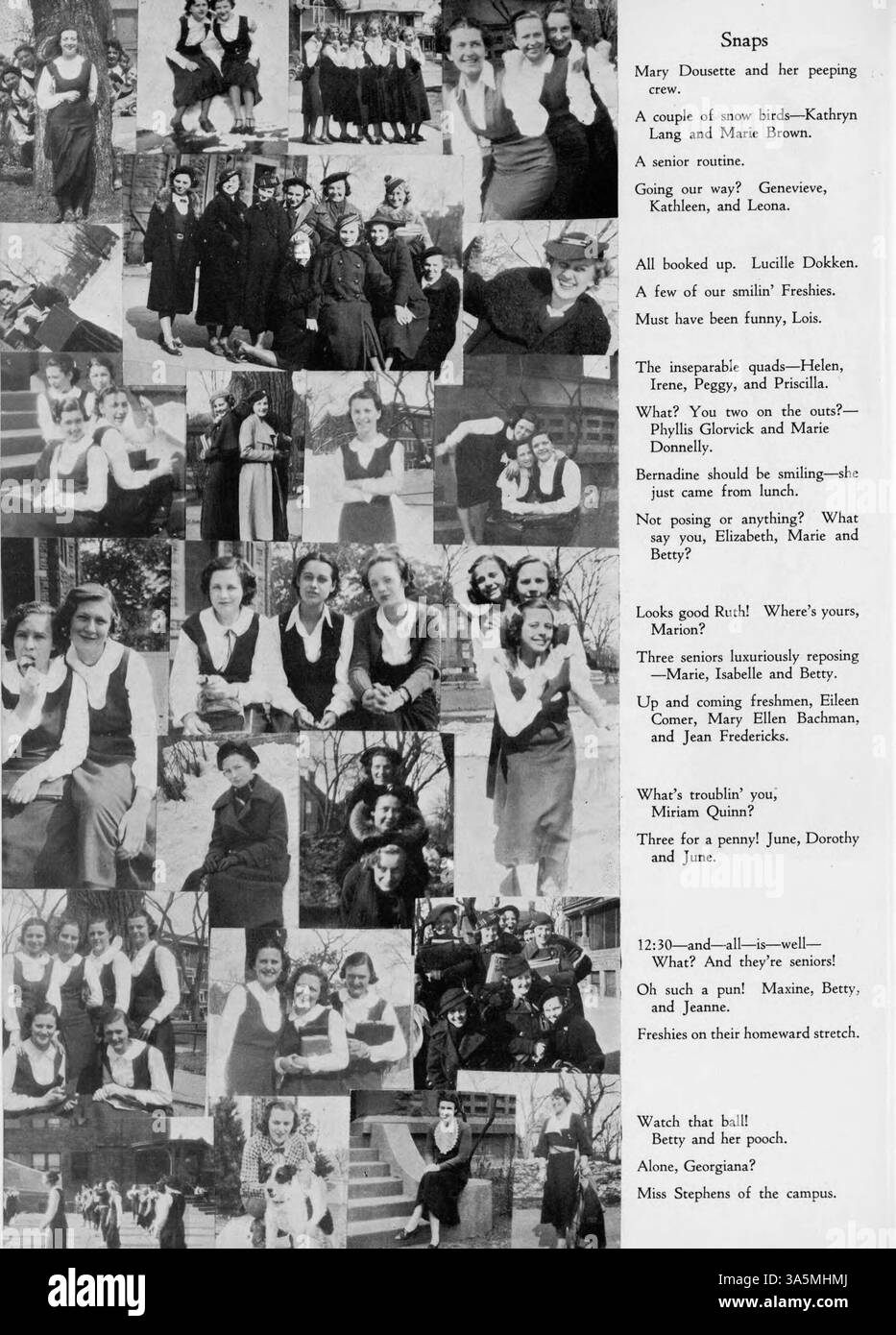 The 1936 'Dayesye' yearbook from St. Margaret's Academy features a ...