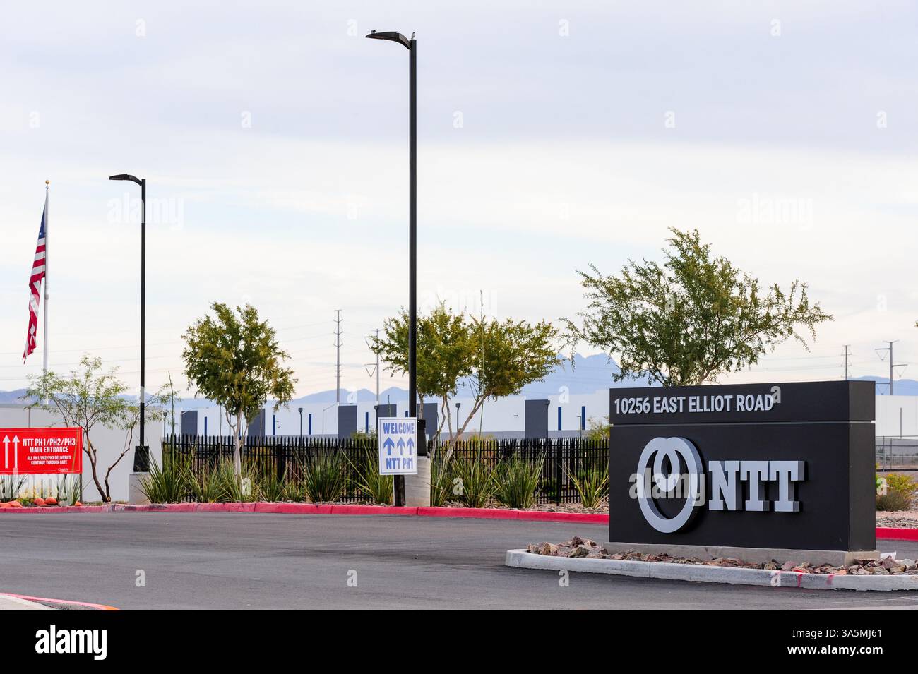 March 23, 2025, Mesa, Arizona, USA: A sign marks the entrance to the ...