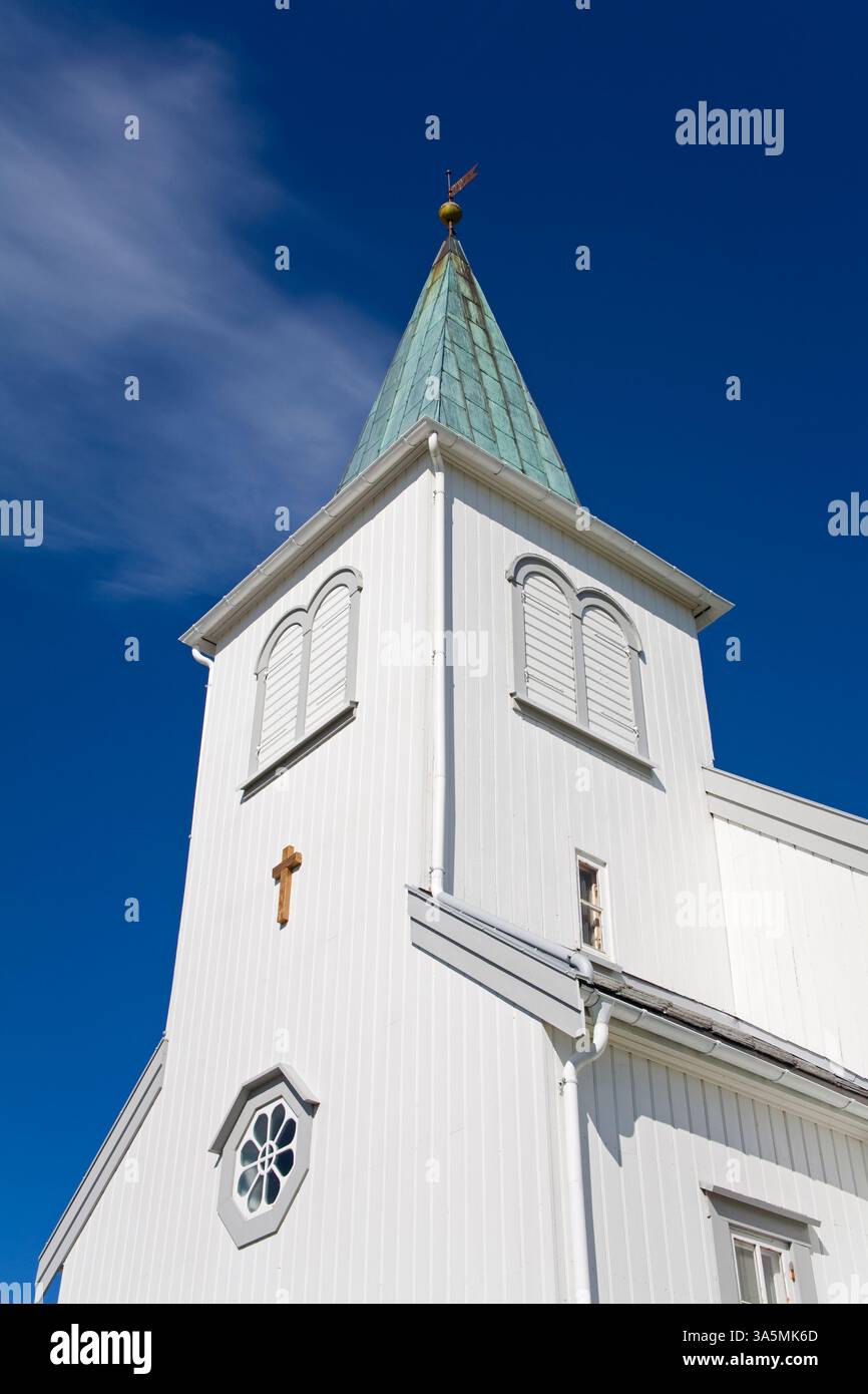 Honningsvag Church, Honningsvag Port, Mageroya Island, Finnmark Region ...
