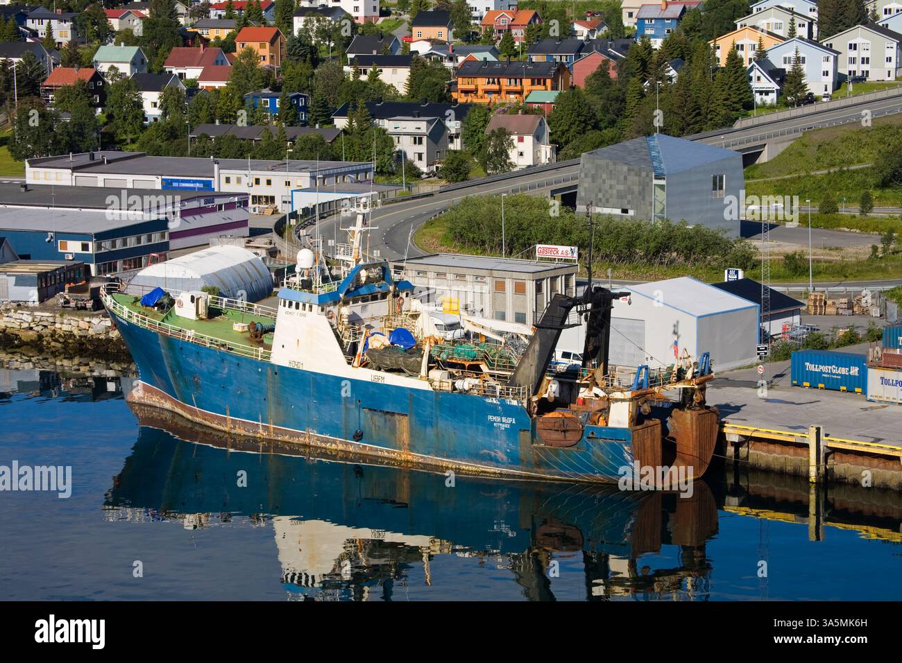 Fishing Trawler, Commercial Docks, Tromso City, Troms County, Norway ...