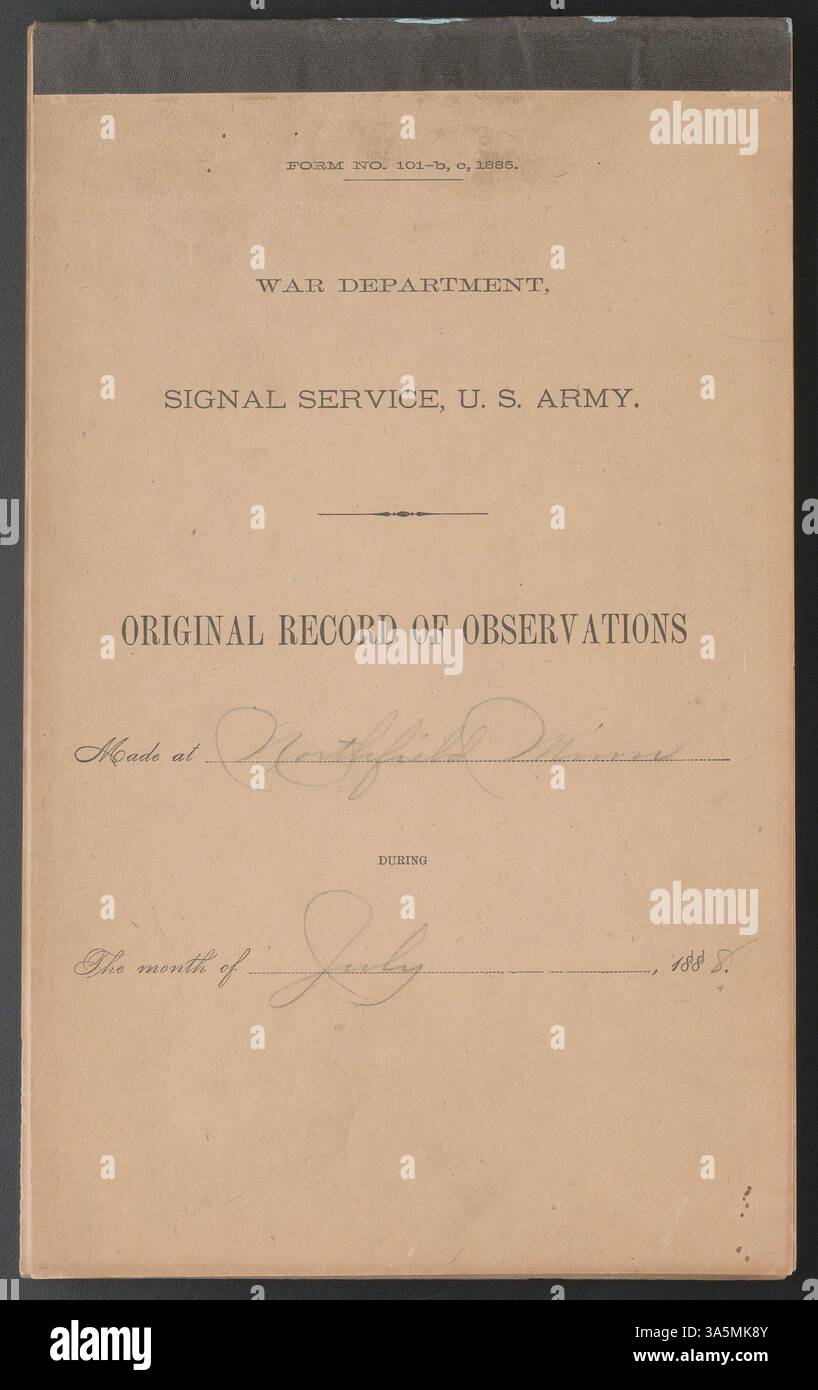 The Carleton College weather diaries from July 1888 documented ...