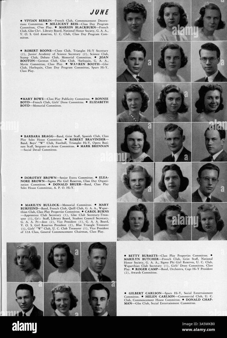 This 1940 Washburn yearbook documents the academic, athletic, and social activities of students ...