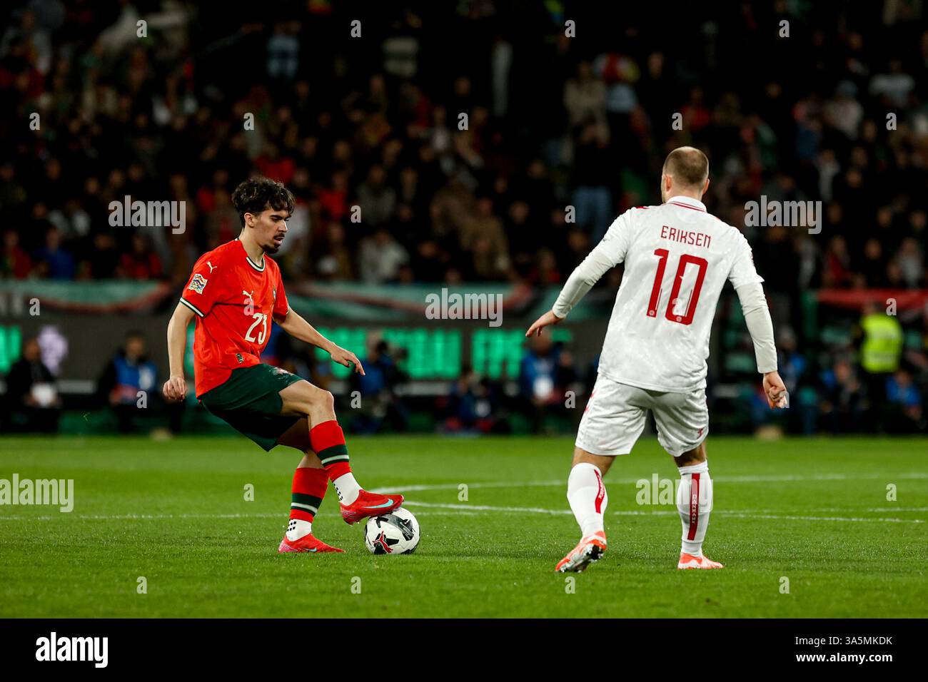 Lisbon, Portugal. 23rd March, 2025. Vitinha during the UEFA Nations League quarterfinal second ...