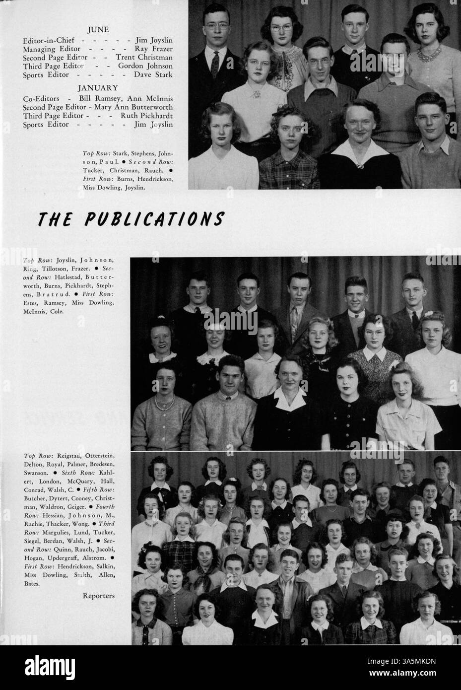This 1940 yearbook from washburn high school captures the events hi-res ...