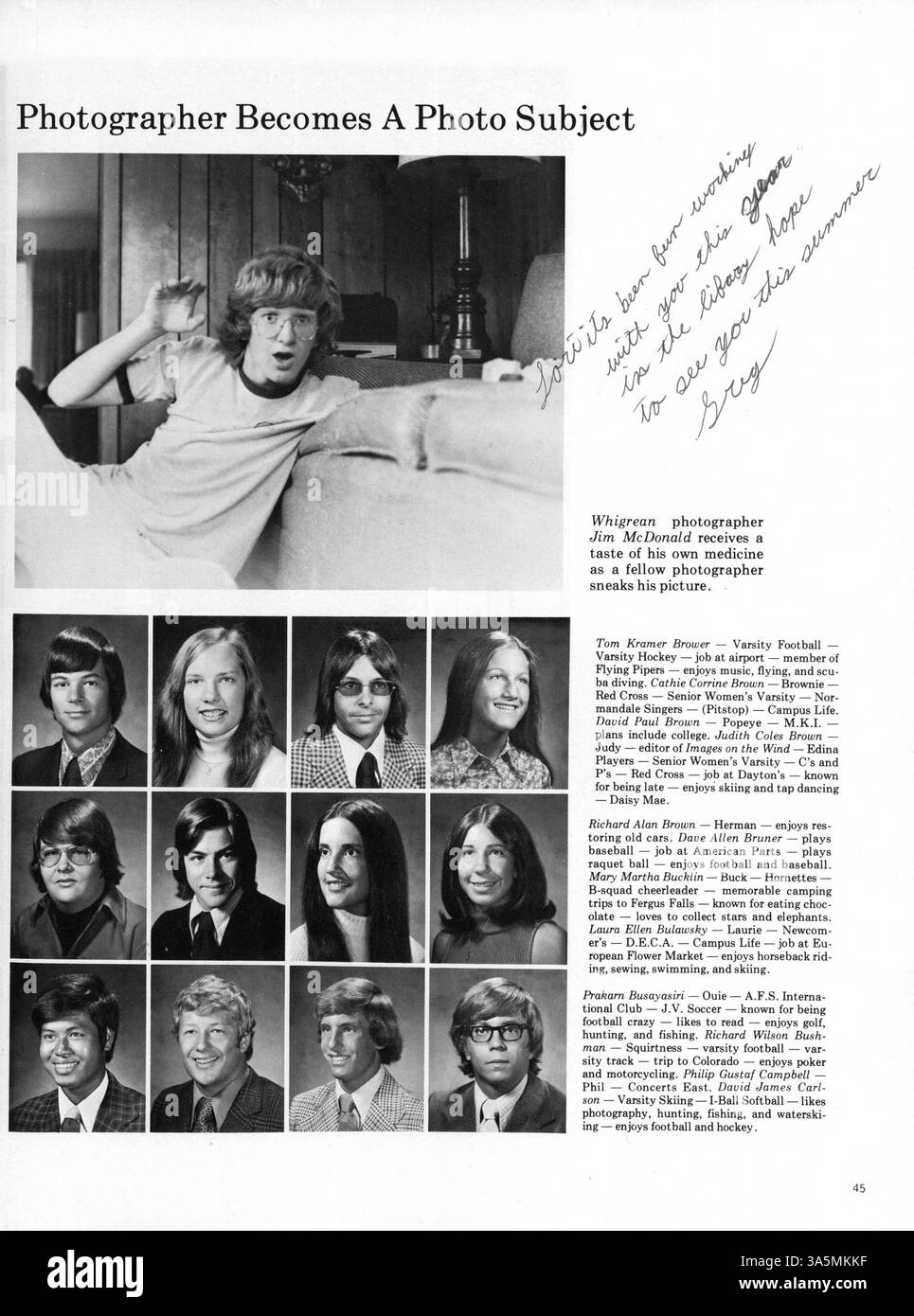 The 1974 Whigrean yearbook from Edina East High School chronicles ...