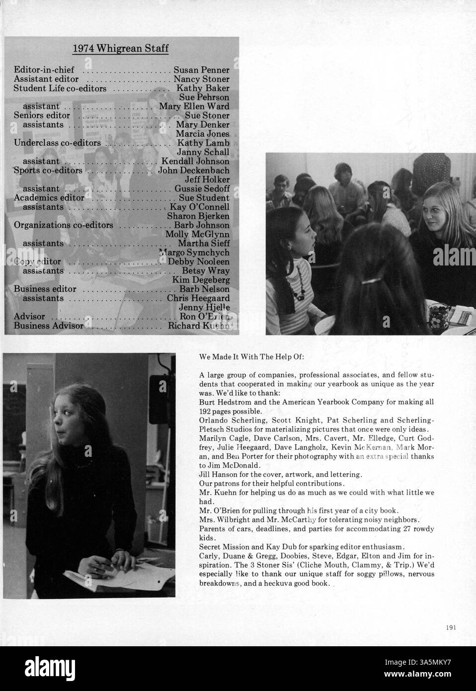 This 1974 yearbook from Edina East High School captures the school's ...