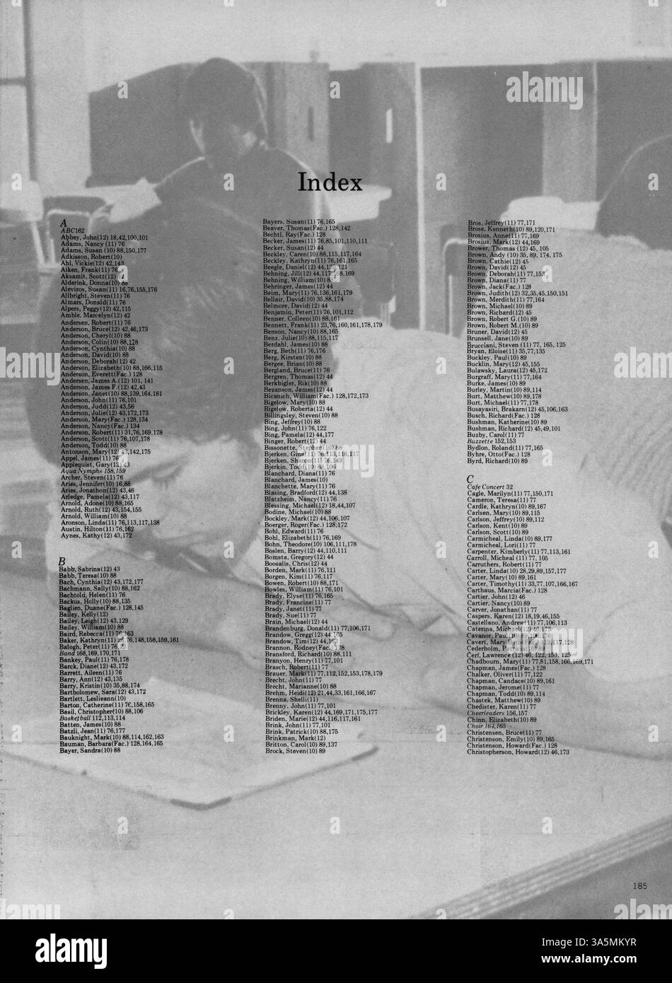 Yearbook from east high school showcases student and faculty portraits hi-res stock photography ...