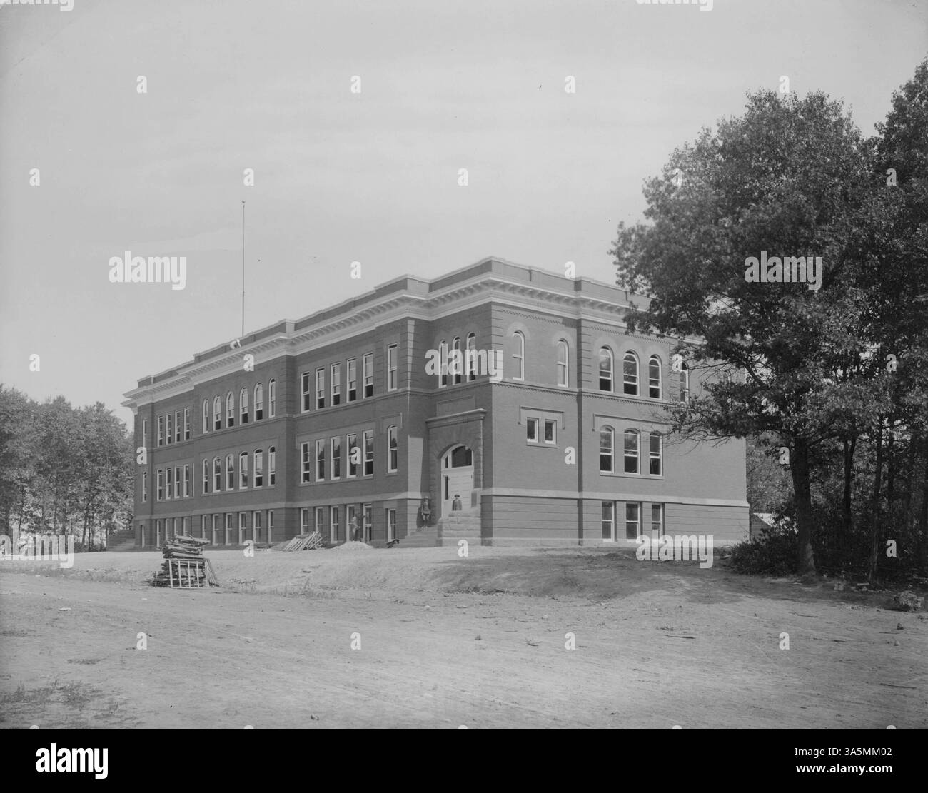 Penn School, which opened in 1907, is captured in this photograph ...