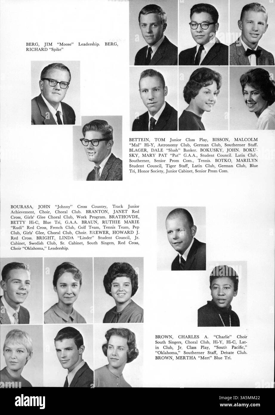 The 1962 'Tiger' Yearbook at South High highlights key moments from the ...