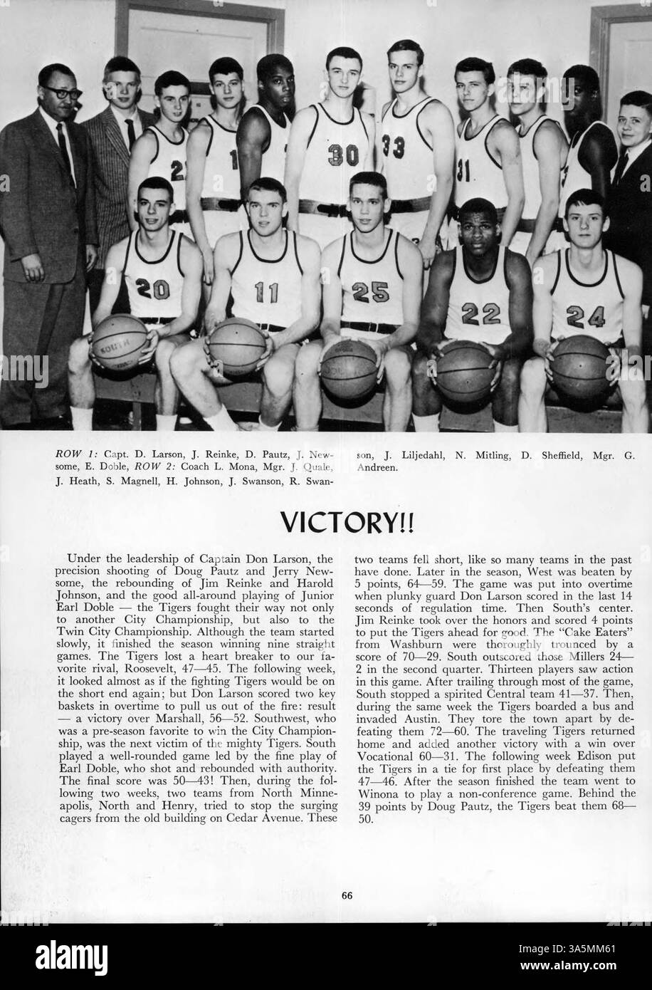 This yearbook from South High School in 1962 records the school year's ...