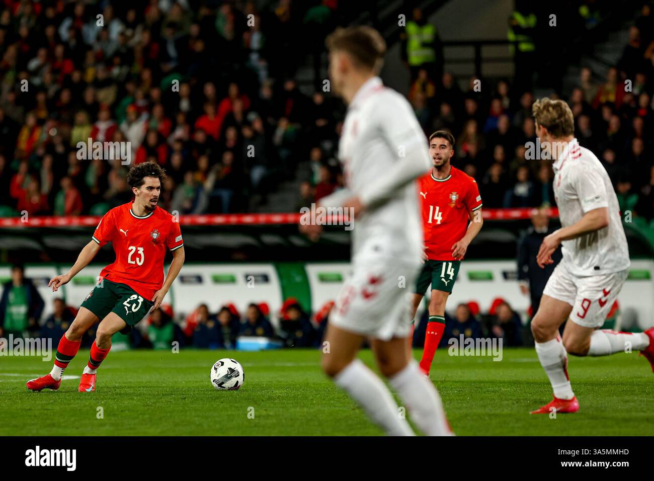 Lisbon, Portugal. 23rd March, 2025. Vitinha during the UEFA Nations League quarterfinal second ...
