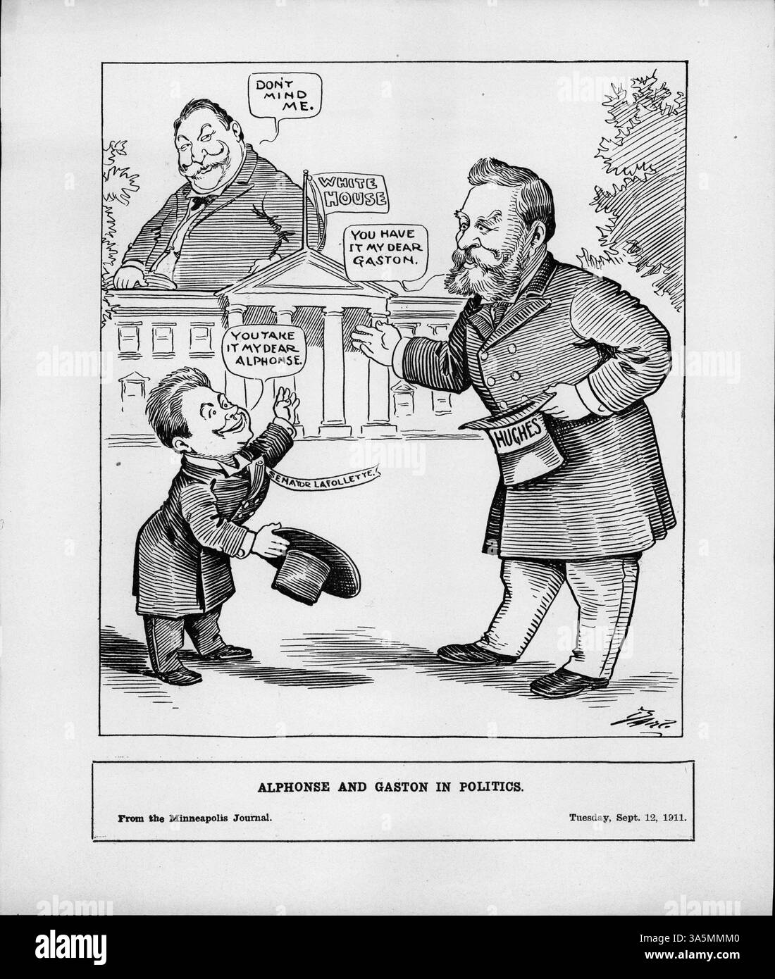 Humorously depicted as politeness driven characters hi-res stock ...