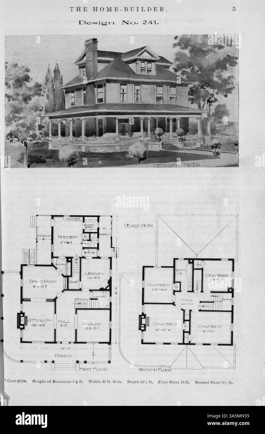 Keith's Home-Builder, 1899, was a monthly publication with floor plans ...