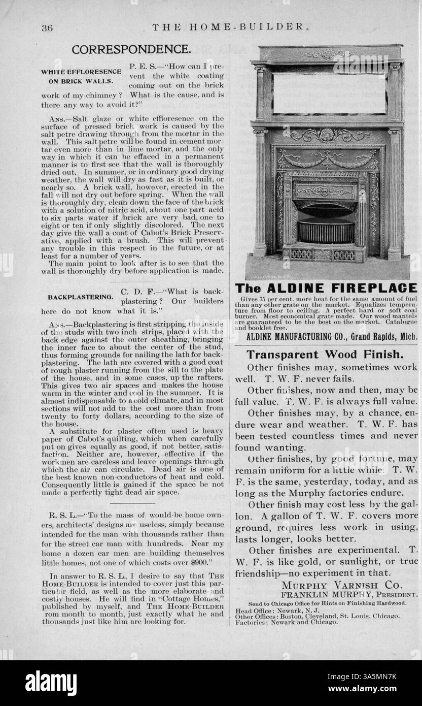 Keith's Home-Builder, 1899, showcases architectural designs, floor ...