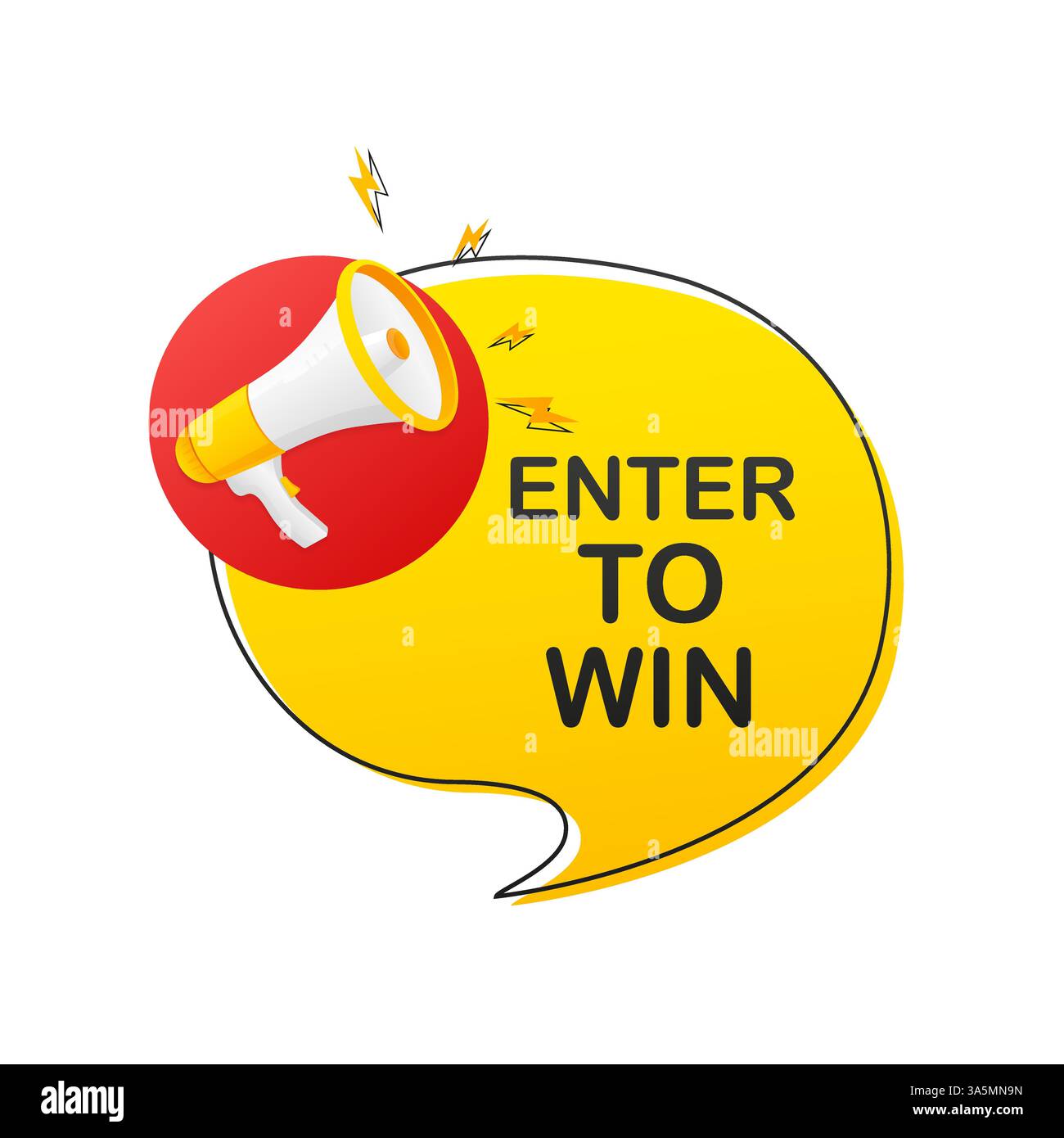 Enter to win prizes. Holiday banner. Vector design banner. Win prize ...