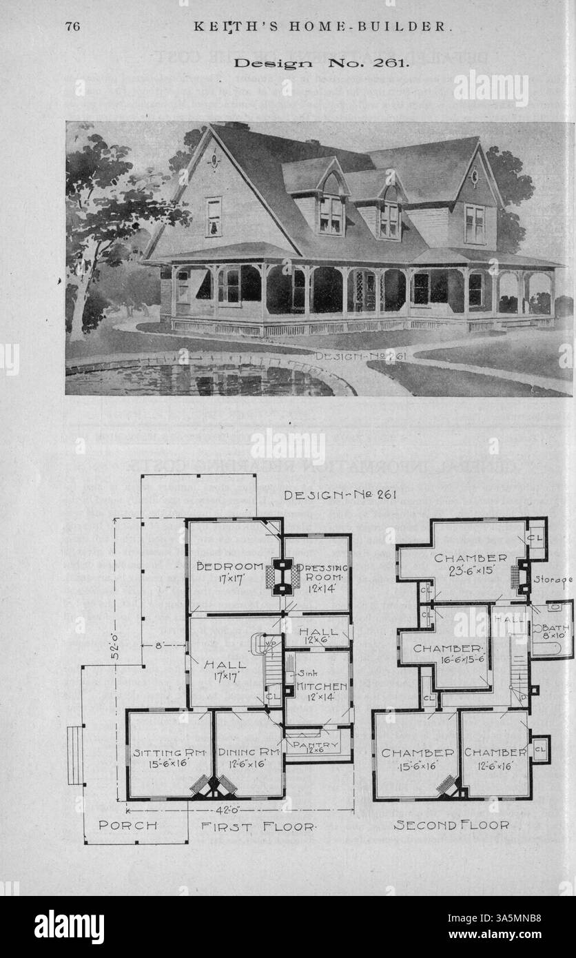 Keiths home builder 1899 includes detailed house designs and floor ...