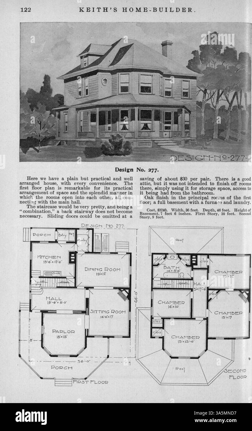 Keith's Home-Builder, published in 1899 by Walter J. Keith, presents ...