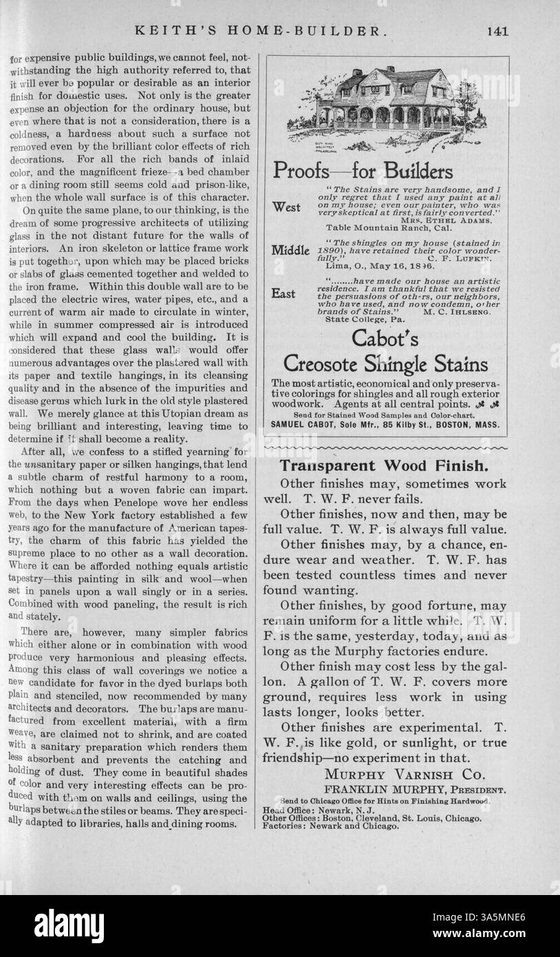 Published by Walter J. Keith, Keith's Home-Builder, 1899 includes 11 ...
