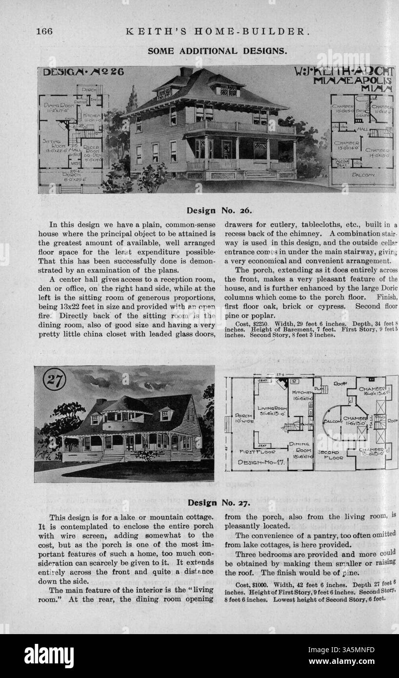 Keith's Home-Builder (1899) provides house designs, floor plans, and ...