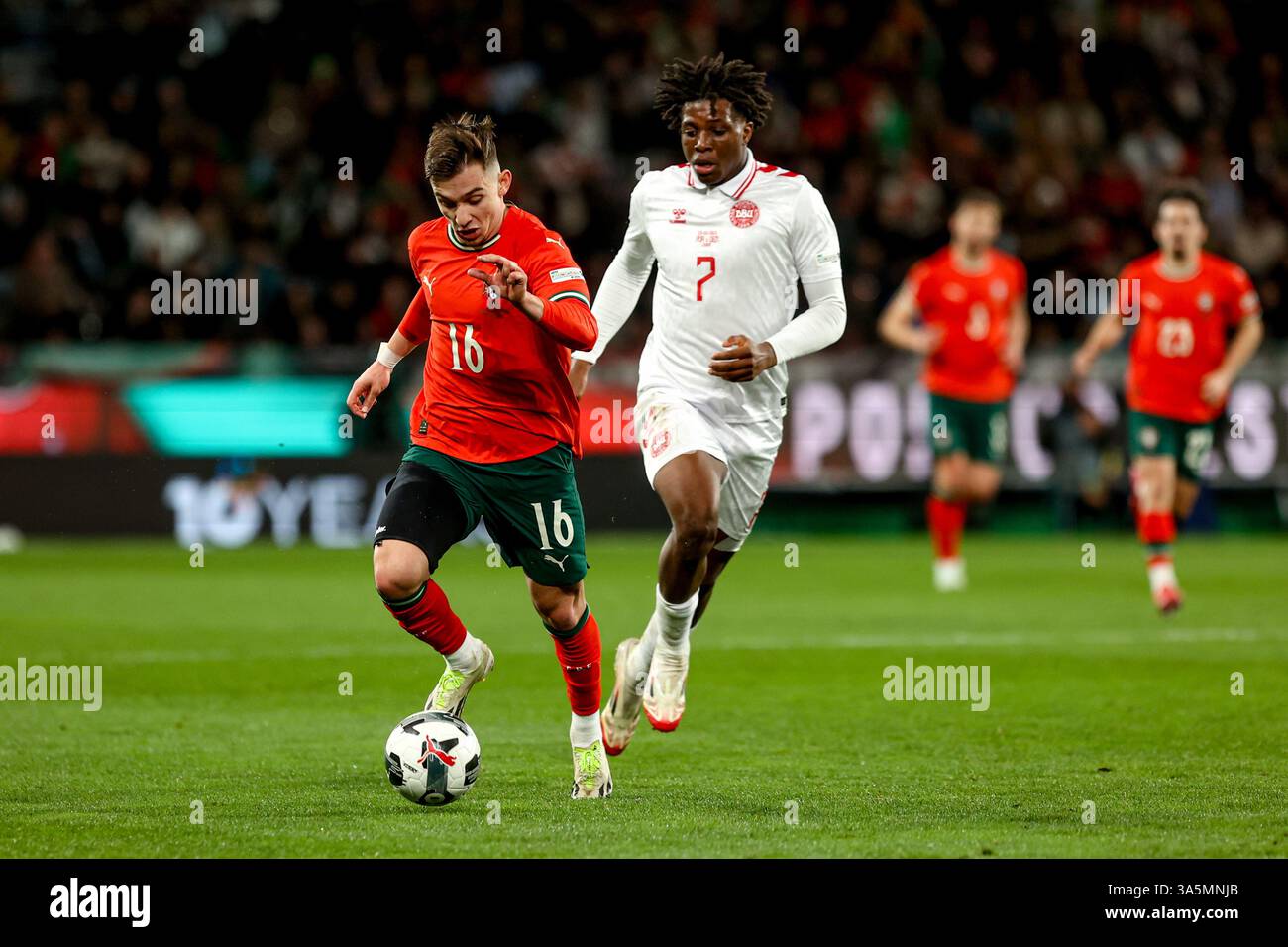 Lisbon, Portugal. 23rd March, 2025. Francisco Conceicao during the UEFA Nations League ...