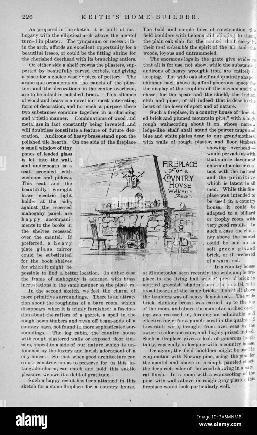 Keith's Home-Builder, 1899, includes detailed house designs with floor ...