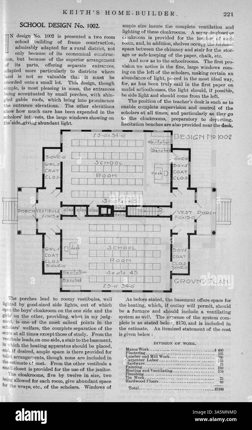 Keith's Home-Builder, 1899, provides house designs with floor plans and ...