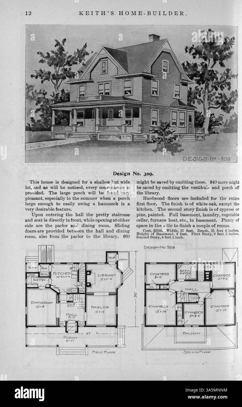 Keith's Home-Builder, 1899, includes 11 monthly issues featuring ...