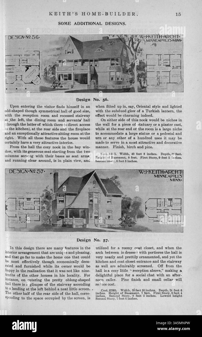 Keith's Home-Builder, 1899, features 11 issues showcasing house designs ...