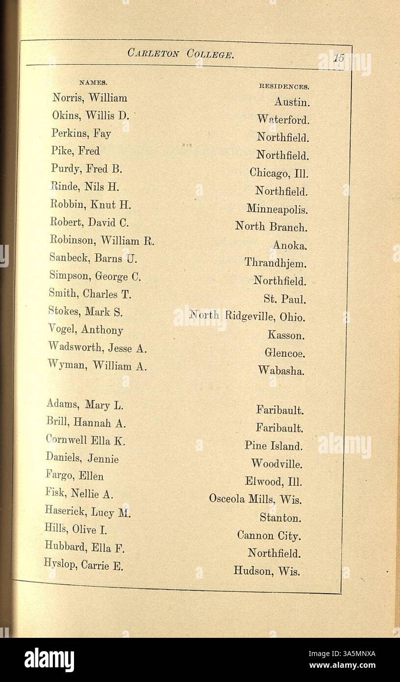 Including faculty and trustee names hi-res stock photography and images ...