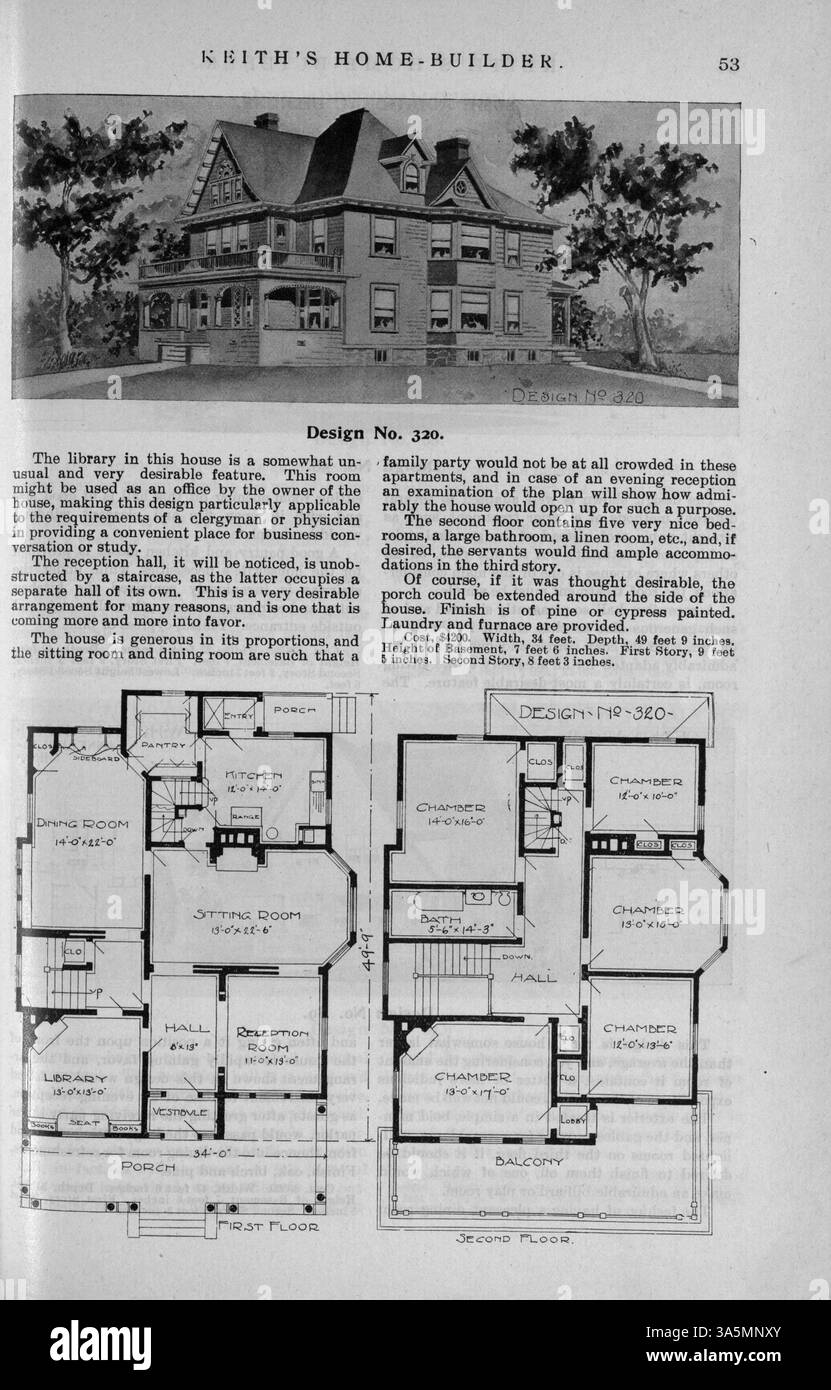 Published in 1899 by architect Walter J. Keith, Keith's Home-Builder ...