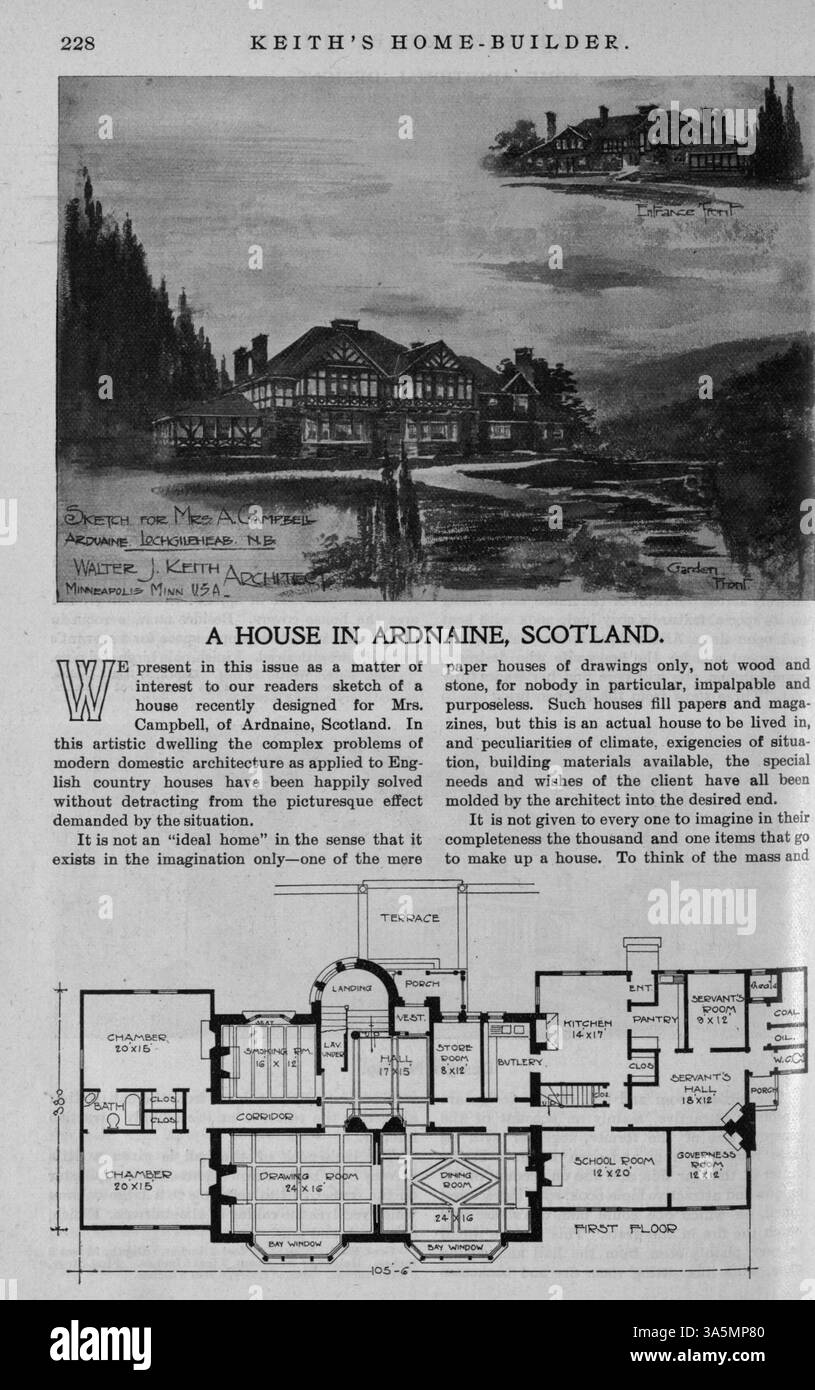 Keith's Home-Builder, published in 1899 by Walter J. Keith, features ...