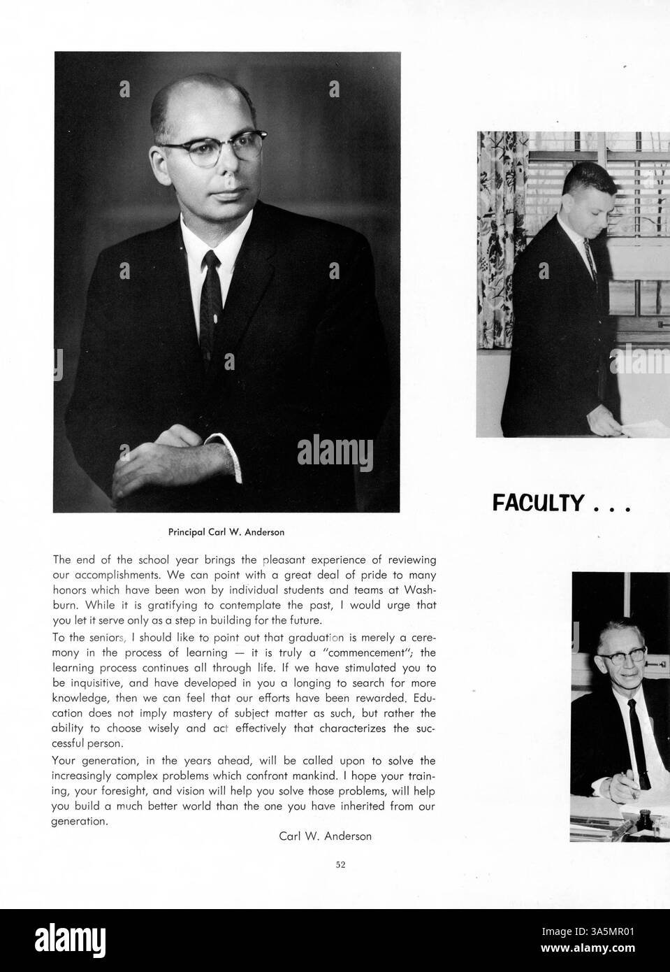 The 1962 Wahian Yearbook from Washburn High School records the students ...