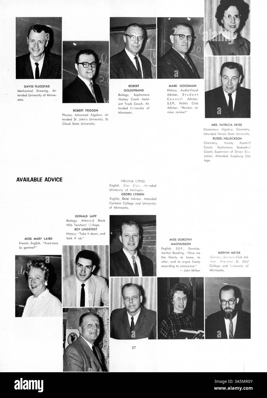 The 1962 Wahian Yearbook from Washburn High School highlights students ...