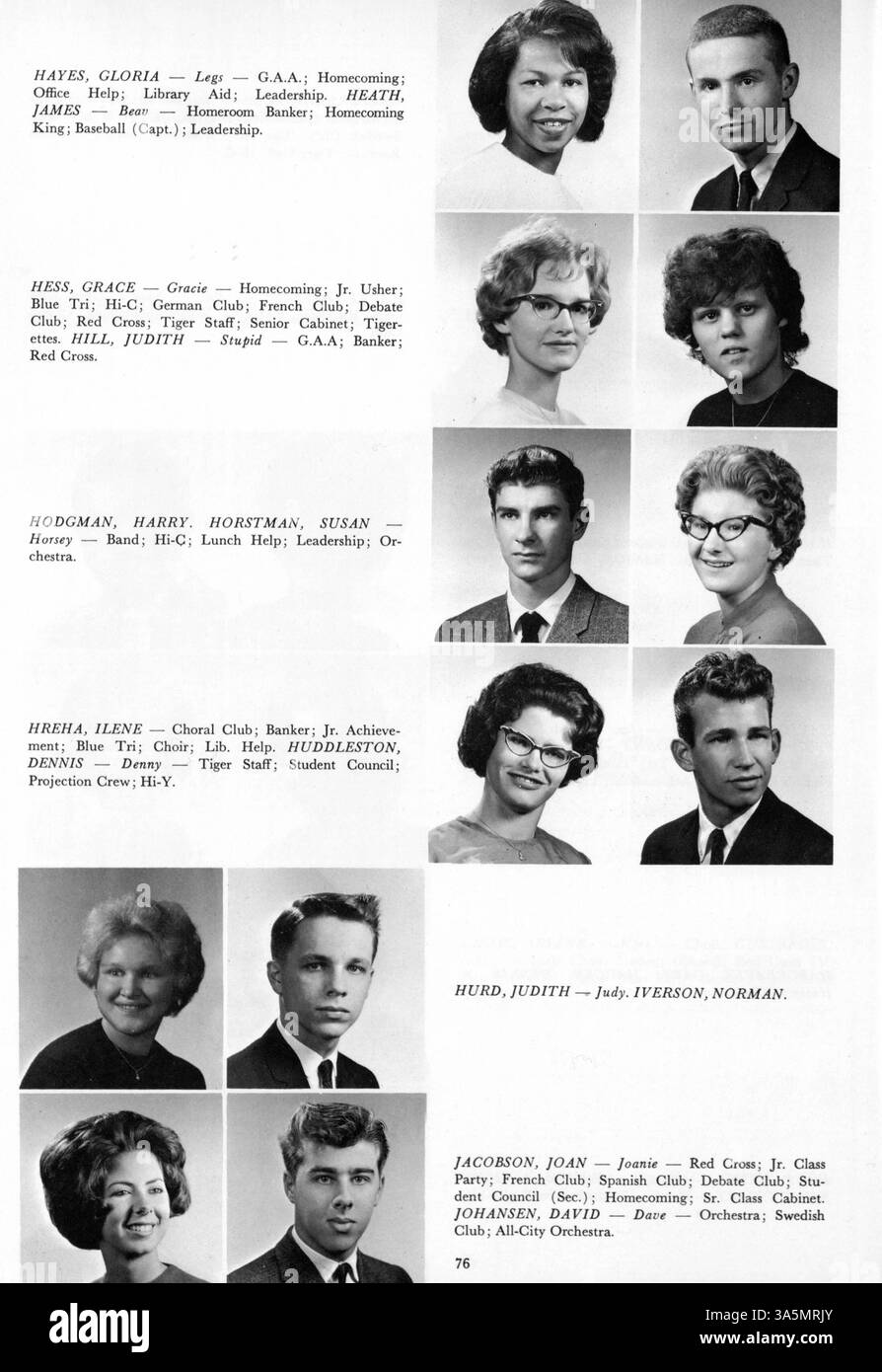 The 1963 edition of Tiger, the South High Yearbook, documents the major ...