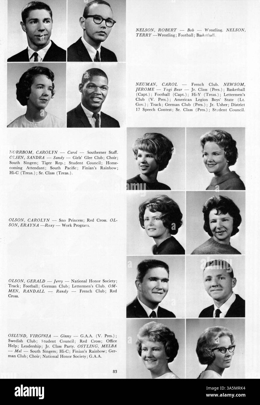 The 1963 Tiger yearbook, documenting the 1962-1963 South High School ...