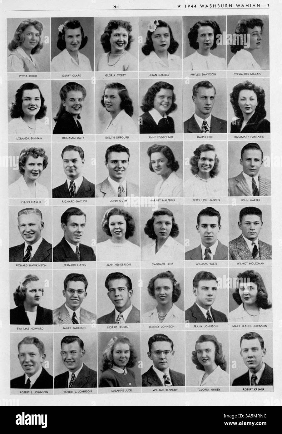 This 1944 yearbook from Washburn High School includes detailed ...