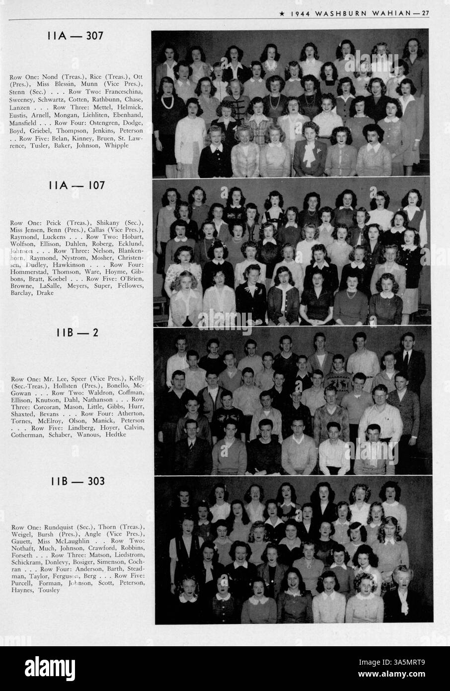This 1944 Washburn yearbook preserves the memories of the 1943-1944 academic year, documenting ...