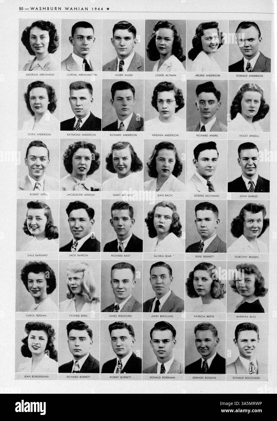 The 1944 Wahian yearbook captures the events and accomplishments of ...